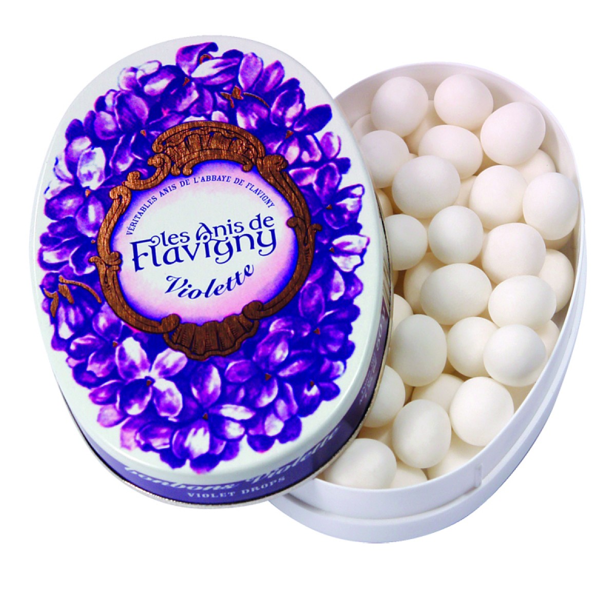 Boite ovale 50g - Violette - Confiseries - Sucré - Saveurs de Bourgogne ...