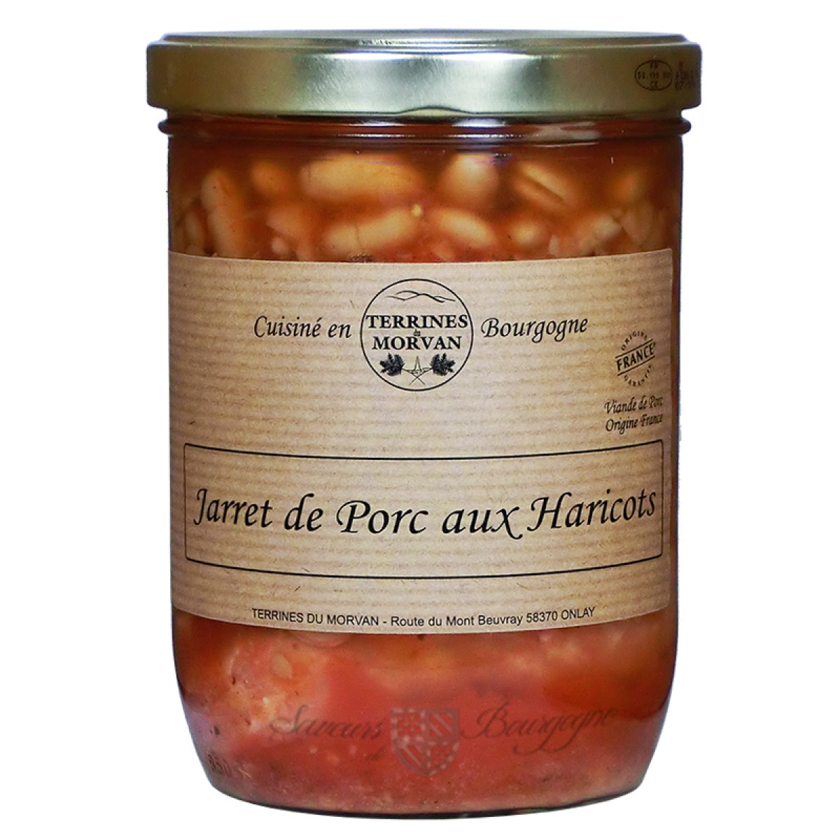 Jarret de porc aux haricots 750g - Saveurs de Bourgogne - Vente de ...