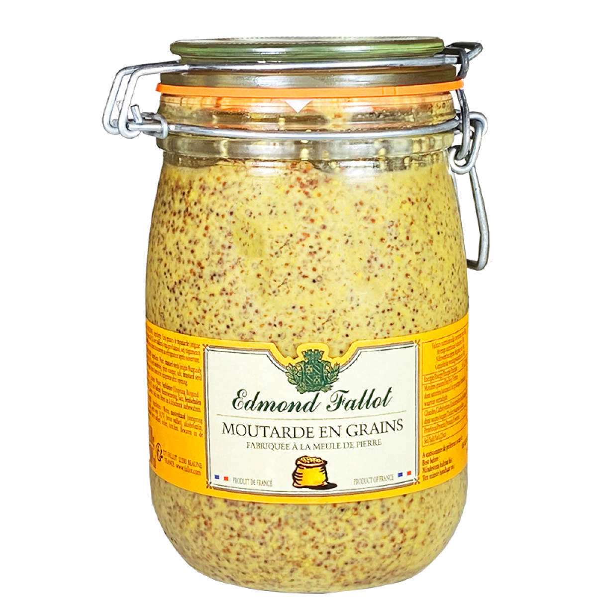 Moutarde en Grains au vin blanc pot pratique 1000g Fallot - Saveurs de ...