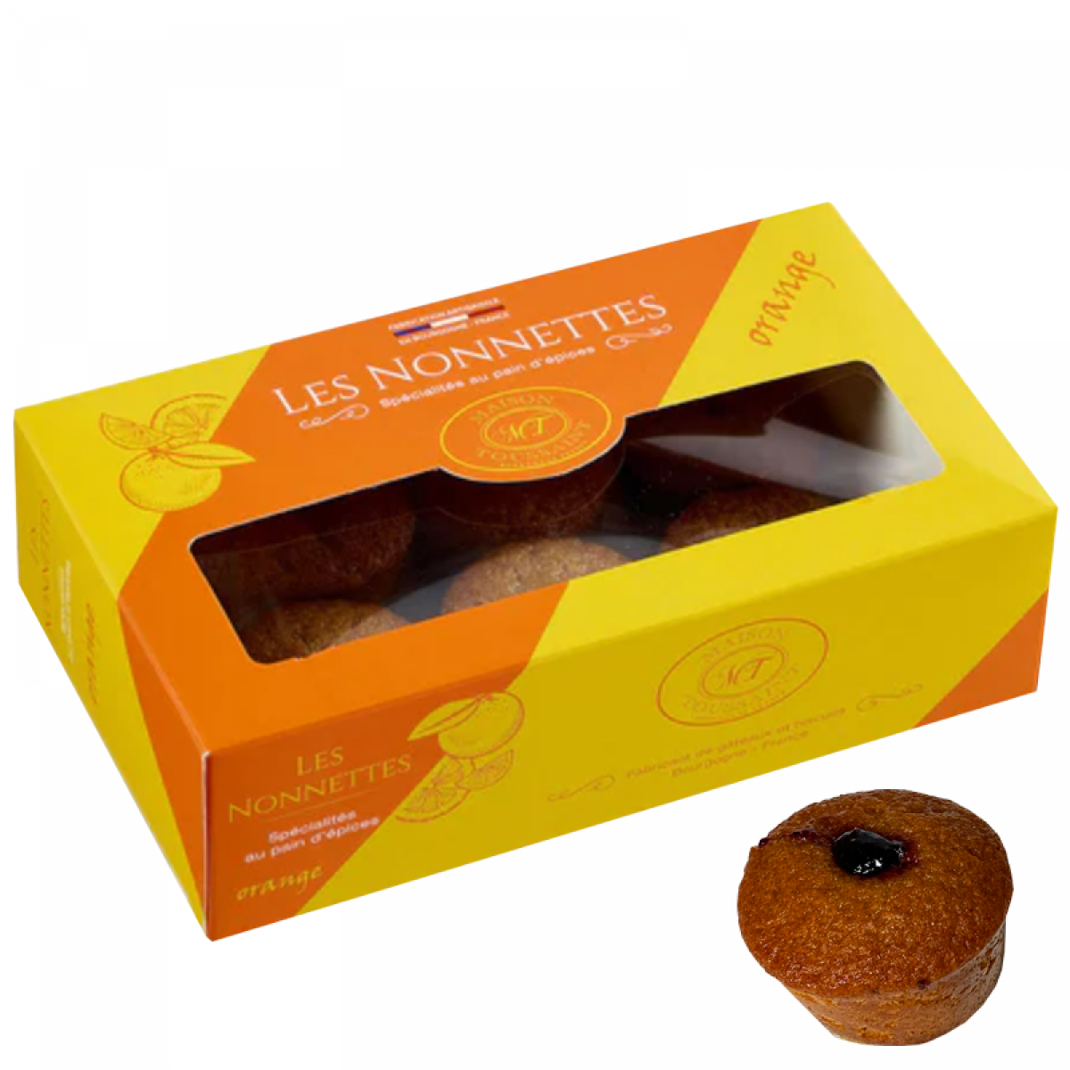 Nonnettes orange 180g Toussaint - Saveurs de Bourgogne - Vente de ...
