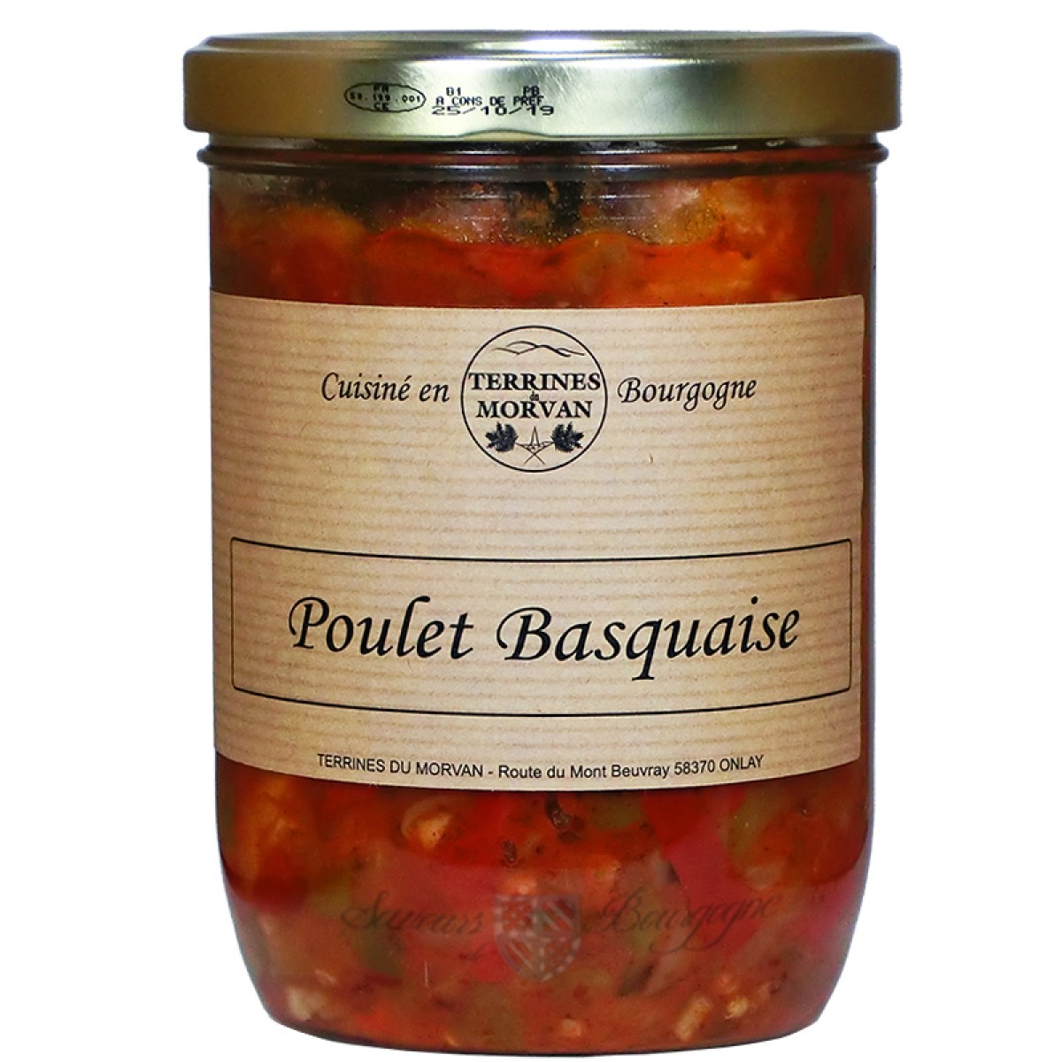 Poulet basquaise 750g - Saveurs de Bourgogne - Vente de produits du terroir